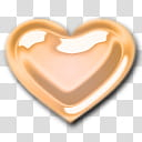 Free: Glass Hearts Pastel Pearl, heart shaped brown transparent ...