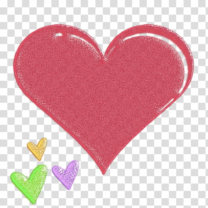 Free: Glitter hearts, four assorted-colored hearts illustration ...