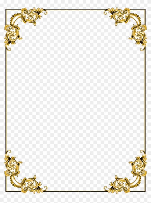 Gold Border Png Hd - Infoupdate.org