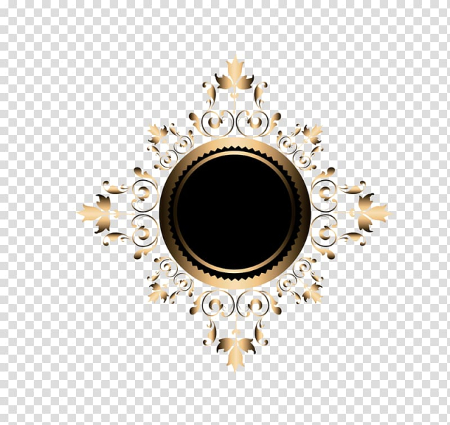 Free: Gold floral sticker illustration, Texture mapping Pattern ...