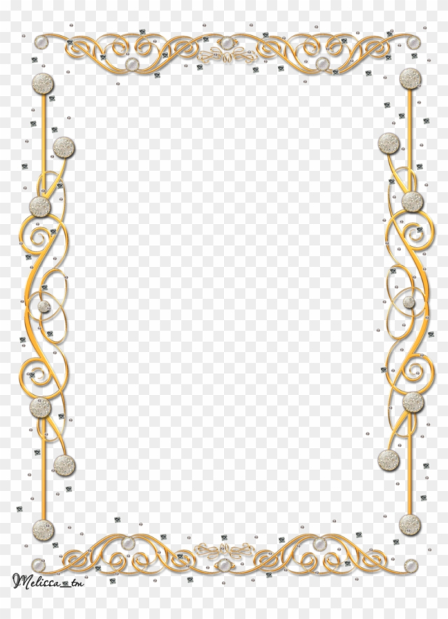 Free: Gold Flower Frame Png Hd - Frame Border Design - nohat.cc