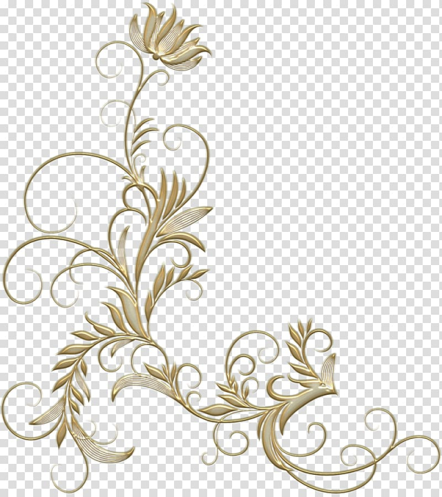 Gold Floral Design Png Gold Flower PNG Images | Free Photos, PNG