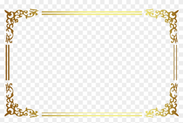 Golden Photo Frame Border Design - Infoupdate.org