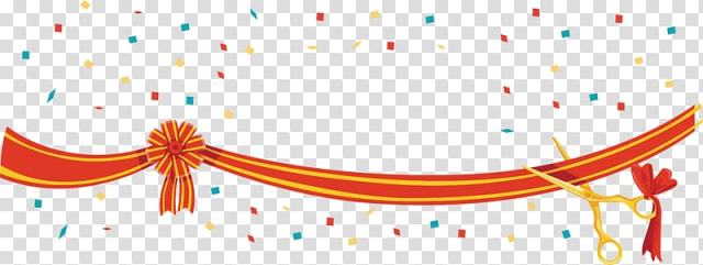 Free: Gold scissors illustration, Opening ceremony Ribbon, Ribbon ...