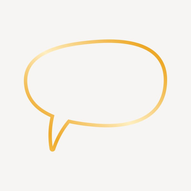 Free: Gold speech bubble clip art | Free Vector - rawpixel - nohat.cc