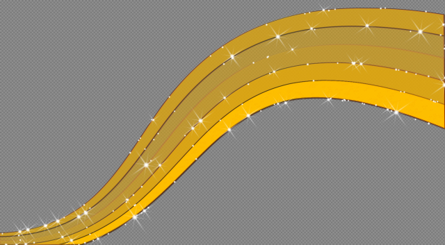 Free: Golden Abstract Lines PNG Transparent Image - nohat.cc