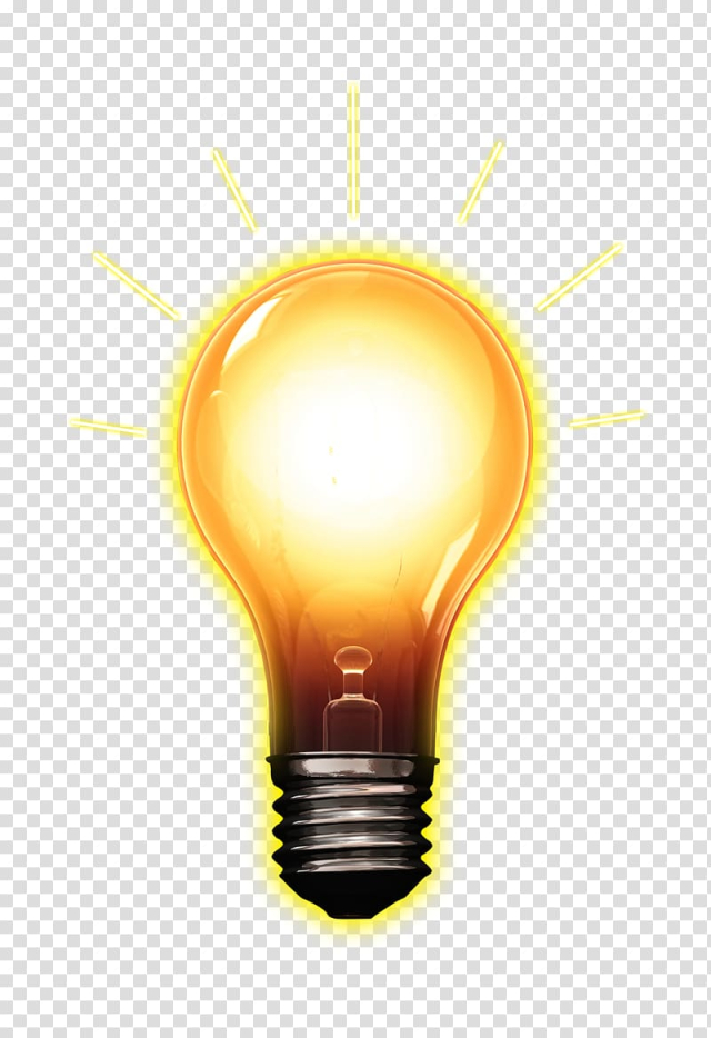 Free: Golden light emitting bulb transparent background PNG clipart ...
