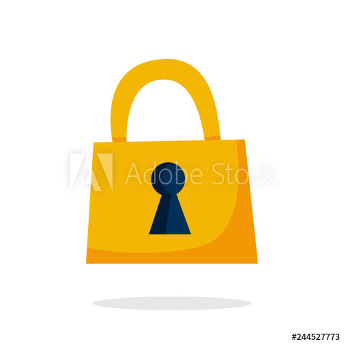 Free: Golden lock icon - nohat.cc