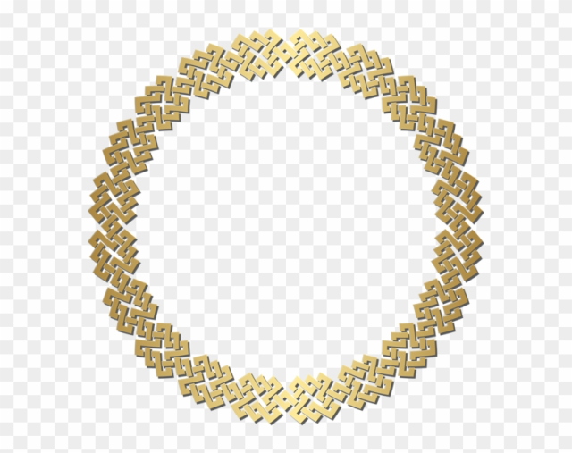 Free: Golden Round Border Frame Transparent Png Clip Art - Golden Round ...