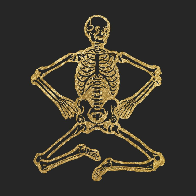 Free: Golden skeleton clipart, Halloween vintage | Free Photo ...