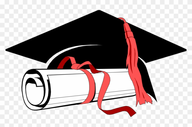 Cap And Scroll Clip Art Graduation Hat Scroll Illustration Cartoon