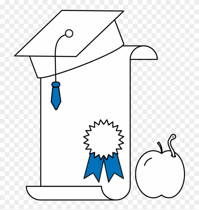 Free: Graduation Cap, Certificate, And Apple - Graduation Ceremony ...