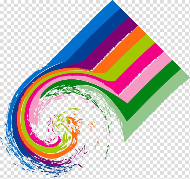 Free: Graphic design Creativity, Rainbow lines vortex transparent ...