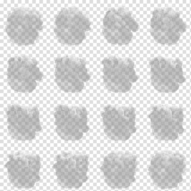 Free: Gray cloud collage, Particle system Texture mapping Animation 2D ...