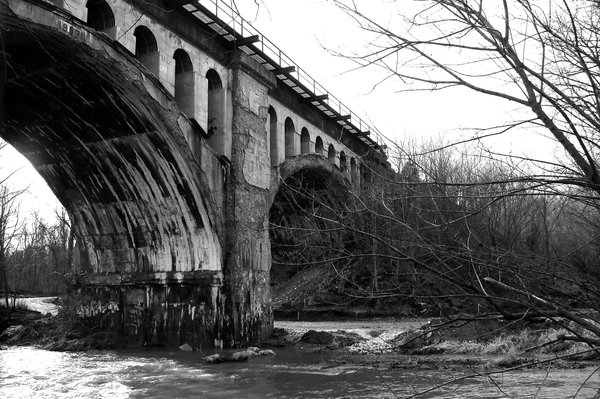Free: Grayscale Photo Of Bridge - nohat.cc