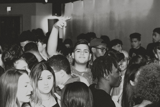 Free: Grayscale Photography of Crowd - nohat.cc