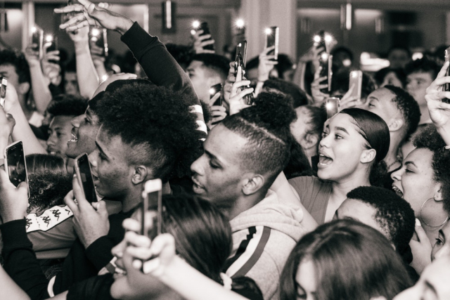 Free: Grayscale Photography of Crowd - nohat.cc