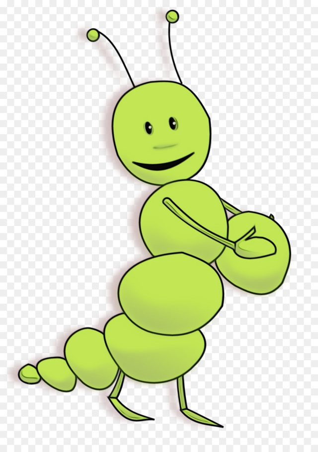 Free: green cartoon insect clip art smile - nohat.cc