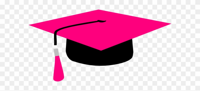 Pink Graduation Cap Clip Art