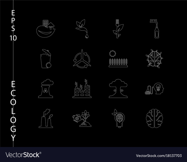 Free: Green ecology and environment icon set in format vector image ...