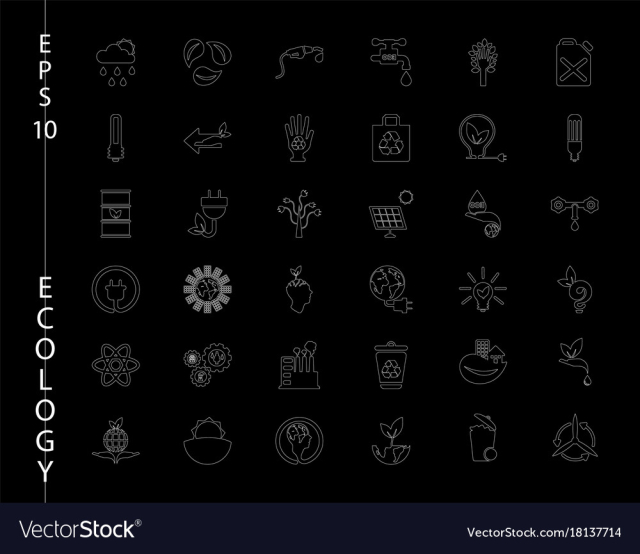 Free: Green ecology and environment icon set in format vector image ...