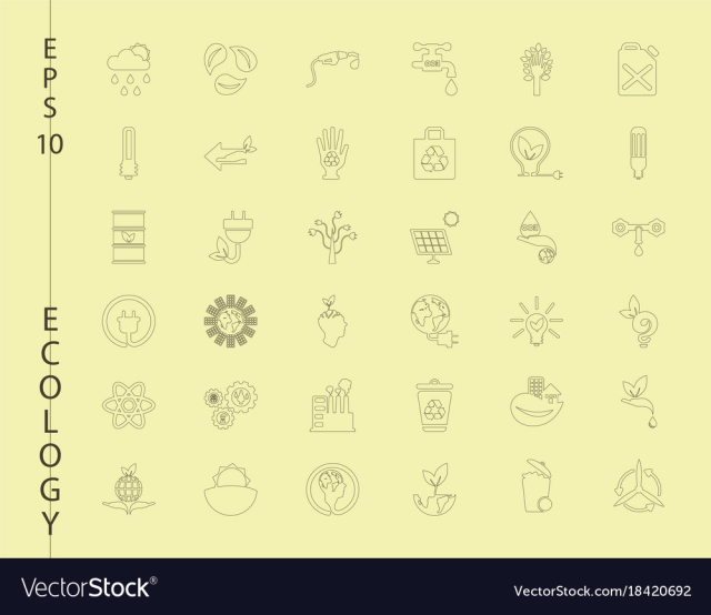 Free: Green ecology and environment icon set in format vector image ...