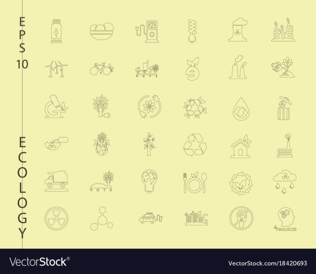 Free: Green ecology and environment icon set in format vector image ...