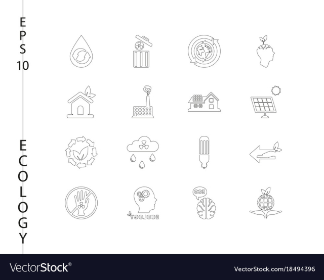 Free: Green ecology and environment icon set in format vector image ...