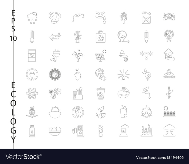Free: Green ecology and environment icon set in format vector image ...