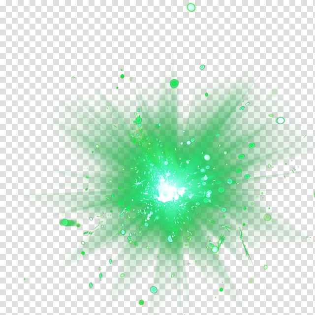 Free: Green light , Explosion-shaped green transparent background PNG ...