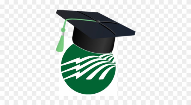 Free: Green Nreca Logo With Black Graduation Cap On Top - National ...