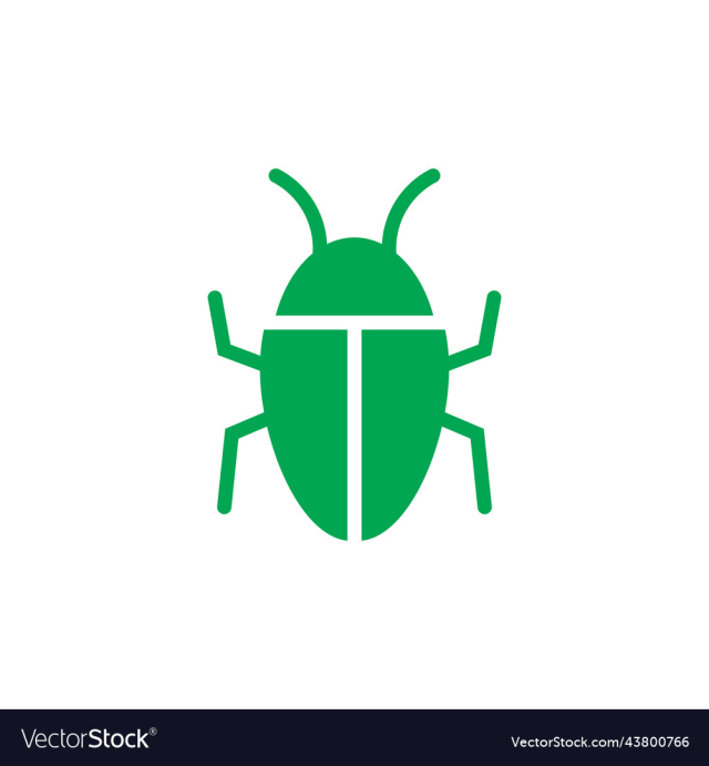 Free: green program bug animal icon - nohat.cc