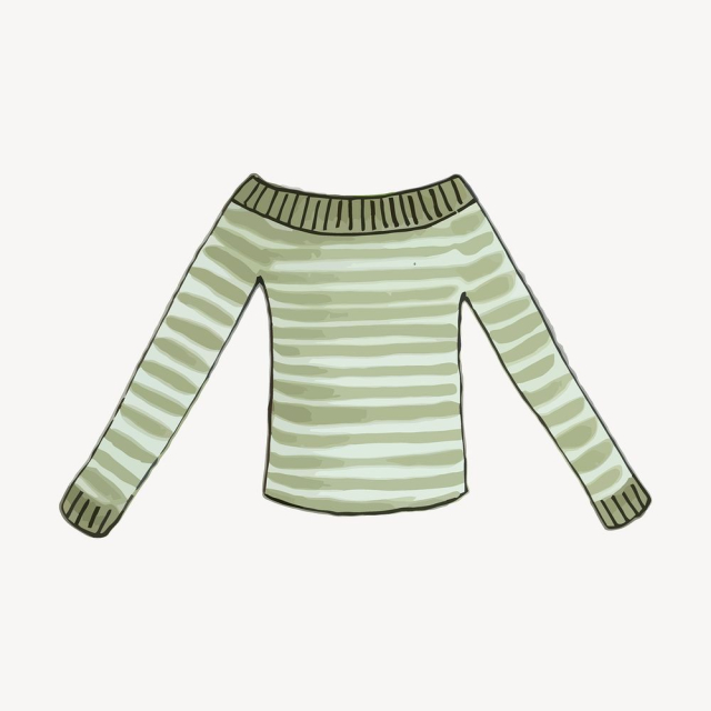Free: Green sweater sticker, fashion, watercolor | Free Vector ...