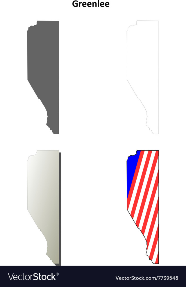 Free: Greenlee County Arizona outline map set vector image - nohat.cc