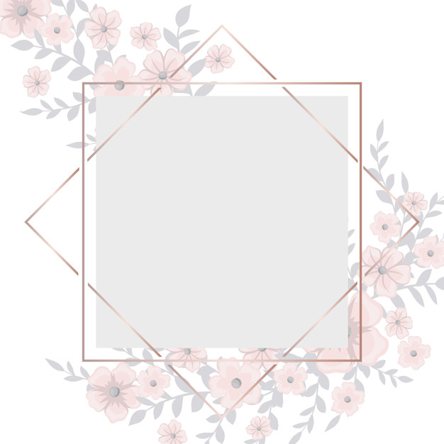Free: Greeting card with light pink flowers frame Free Vector - nohat.cc
