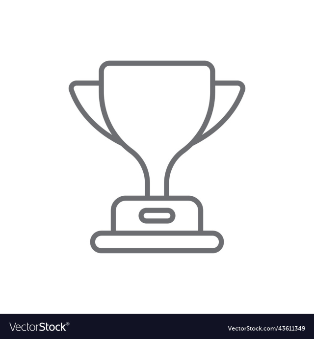 Free: grey trophy cup line icon - nohat.cc