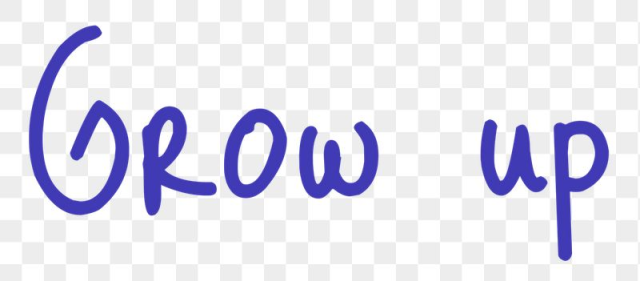 Free: Grow up word png, simple | Free PNG - rawpixel - nohat.cc