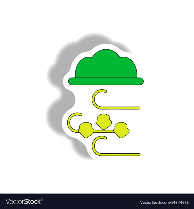 Free: Hail and wind cloud sticker vector image - nohat.cc