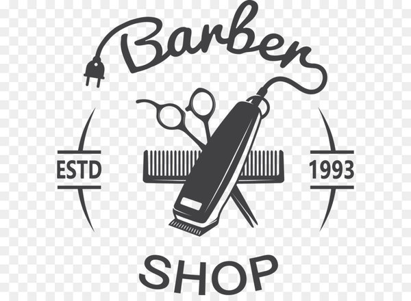 Free: Hair clipper Comb Hairstyle Barber Hairdresser - Barber shop sign ...