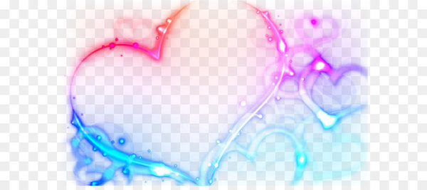 Free: Hair color gradient light Heart Border - nohat.cc