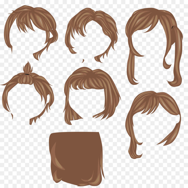 Free: Hair coloring Brown hair Wig Illustration - hair - nohat.cc