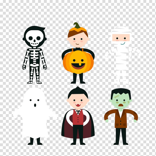 Vector Clip Art Halloween Costume