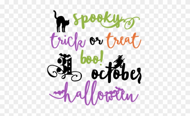 Free: Halloween Words Set Svg Scrapbook Cut File Cute Clipart - Free ...