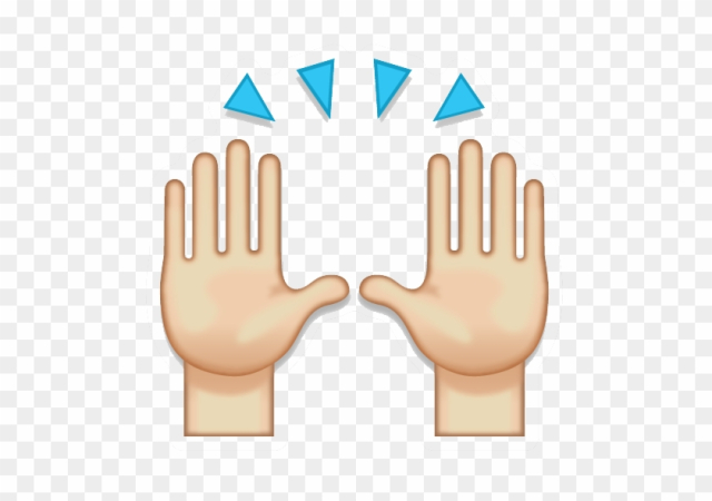 Free: Hand Clipart Emoji - Praise Hands Emoji Png - nohat.cc
