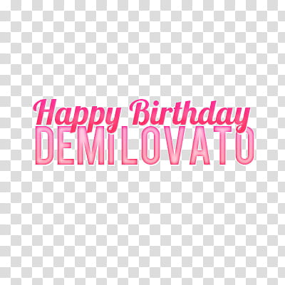 Free: Happy Birthday Demi Lovato Texto transparent background PNG ...