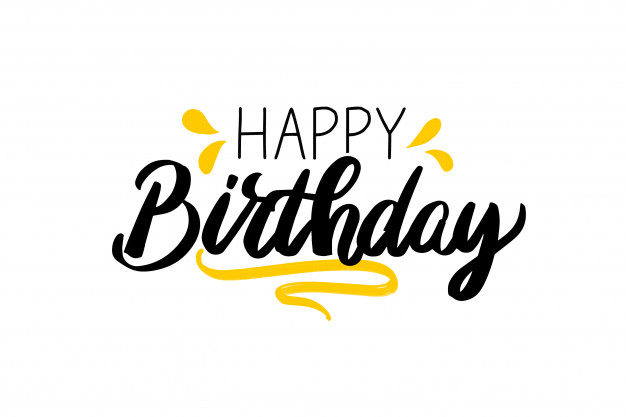 Free: Happy birthday lettering Free Vector - nohat.cc