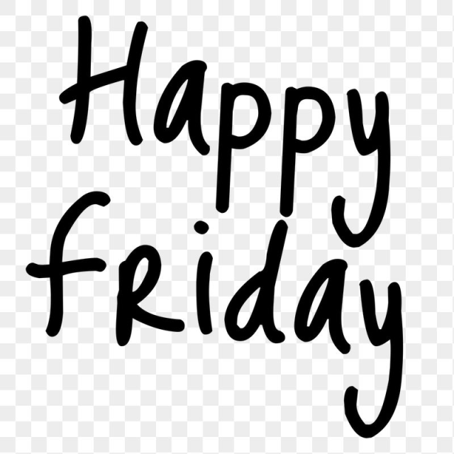 Free: Happy friday word png, simple | Free PNG - rawpixel - nohat.cc