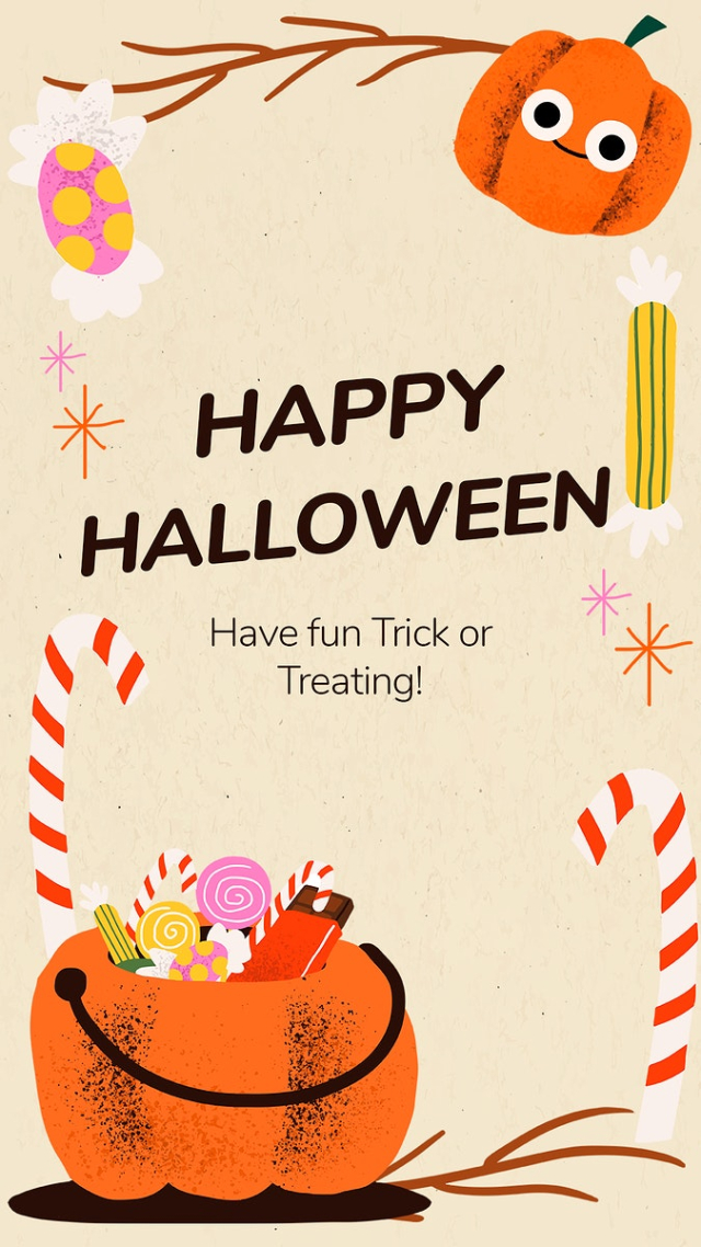 Free: Happy Halloween story template psd, cute… | Free stock ...