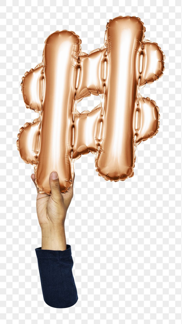 Free: # hashtag symbol png balloon | Free PNG - rawpixel - nohat.cc