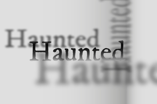 Free: Haunted word in faded shadow font typography… | Free stock ...